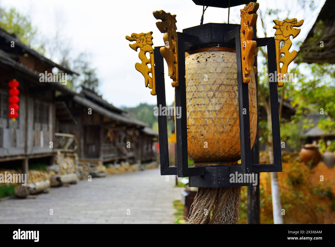 The beautiful Wujiang Village, a cultural village of the minority Miao ...