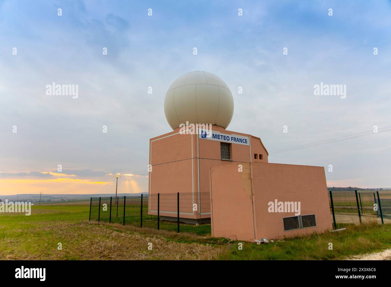 Meteo France Station Stock Photo - Alamy