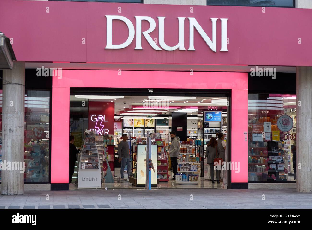 Cosmetics shop front signage hi-res stock photography and images - Alamy