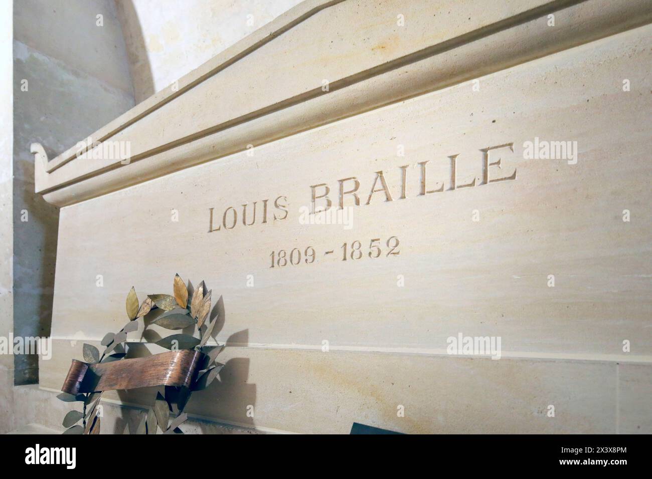France. Paris. 5th district. The Pantheon. The crypt. Tomb of Louis ...