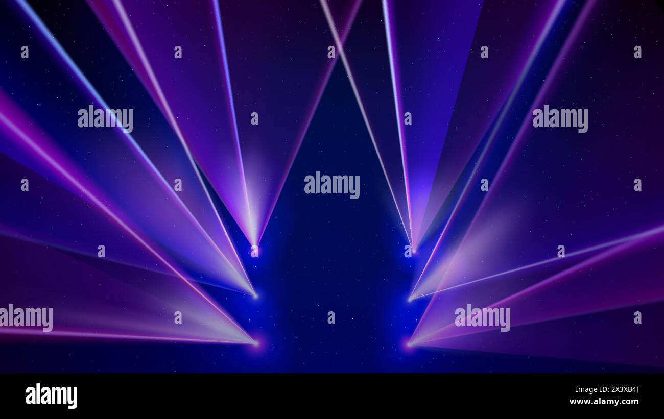 Laser light show. Bright led laser beams, dj light party, led strobe ...