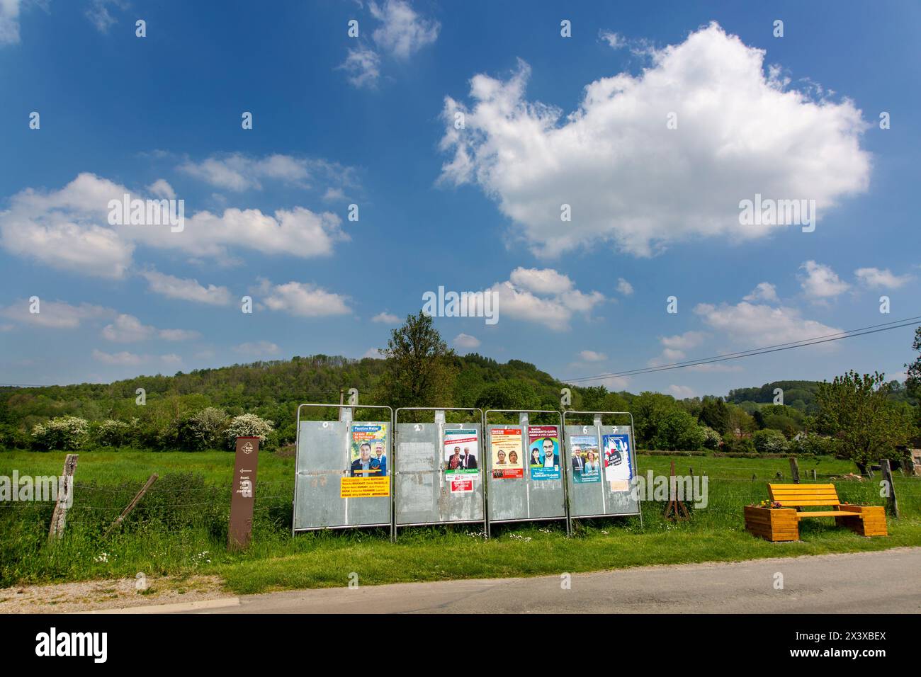 Election signs in the middle of the campaign Stock Photo - Alamy