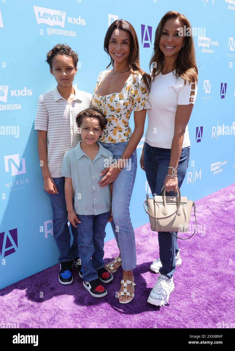 LOS ANGELES, CA - APRIL 28: Lara LaRue, Eva LaRue and family at the P.S ...