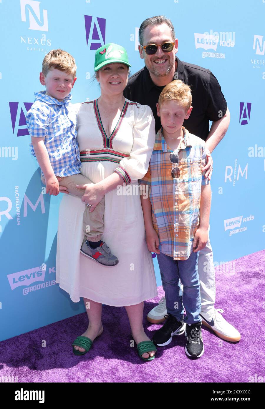 LOS ANGELES, CA - APRIL 28: Rachel Miriam and Family at the P.S. Arts ...