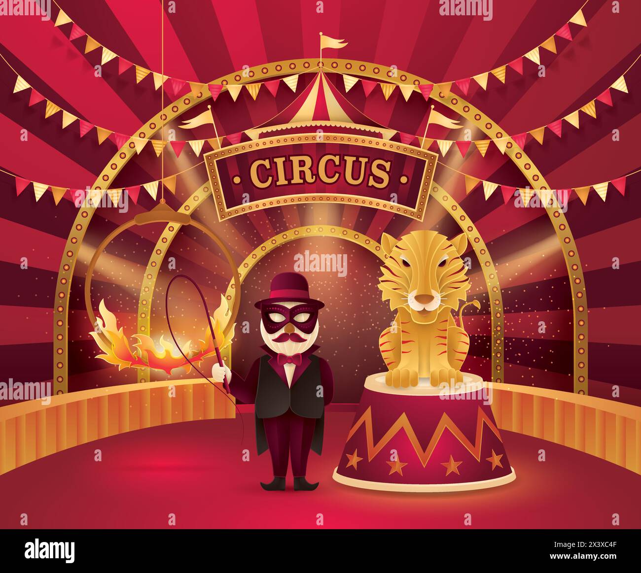 Clown stand Stock Vector Images - Alamy