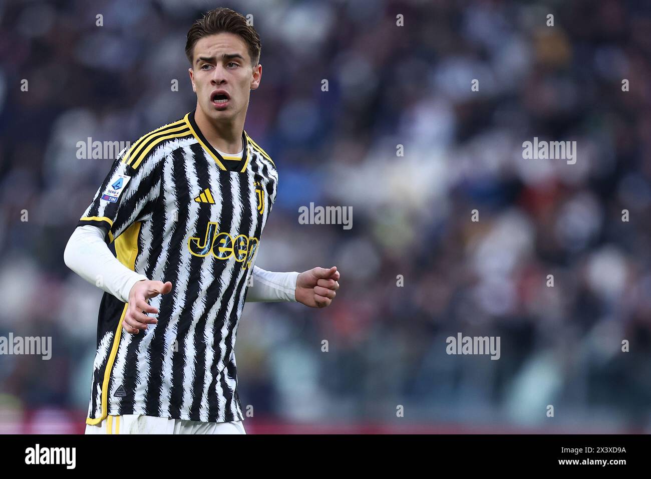 Kenan Yildiz of Juventus Fc looks on during the Serie A match beetween ...