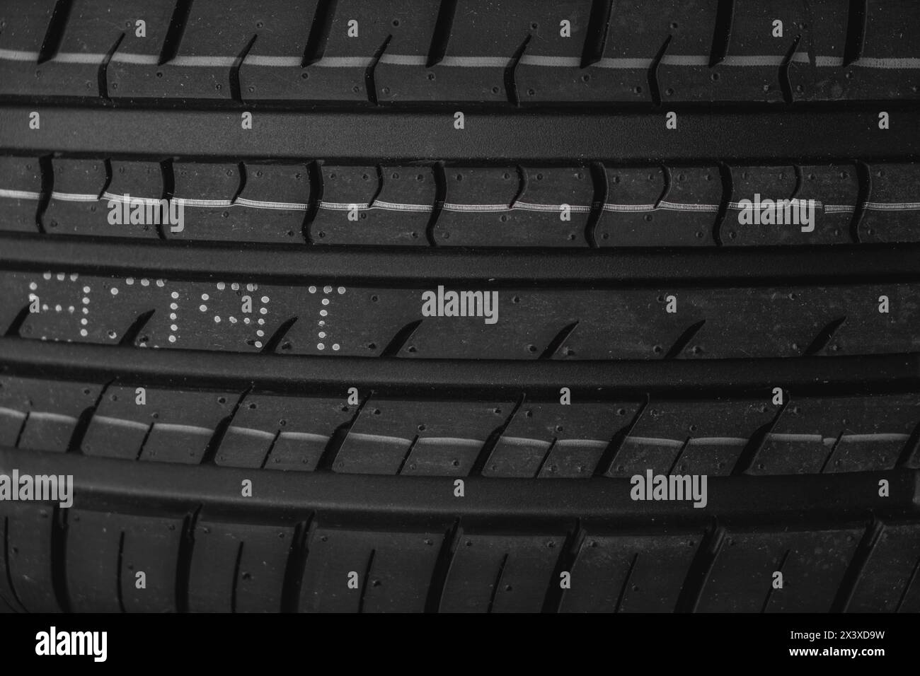 Car tire texture background. Black and white car tyre close up Stock ...
