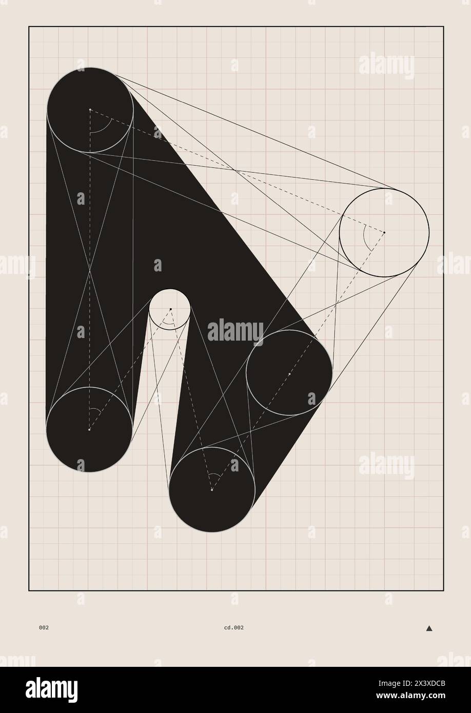 Vector illustration. Artwork. Simple, abstract representation of three ...