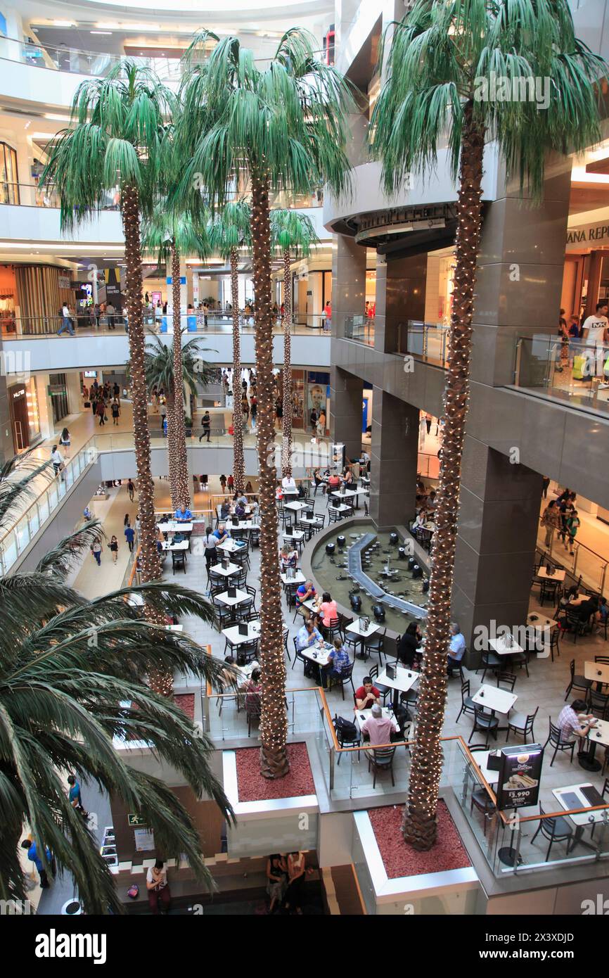 Chile, Santiago, Costanera Center, shopping mall, interior Stock Photo ...