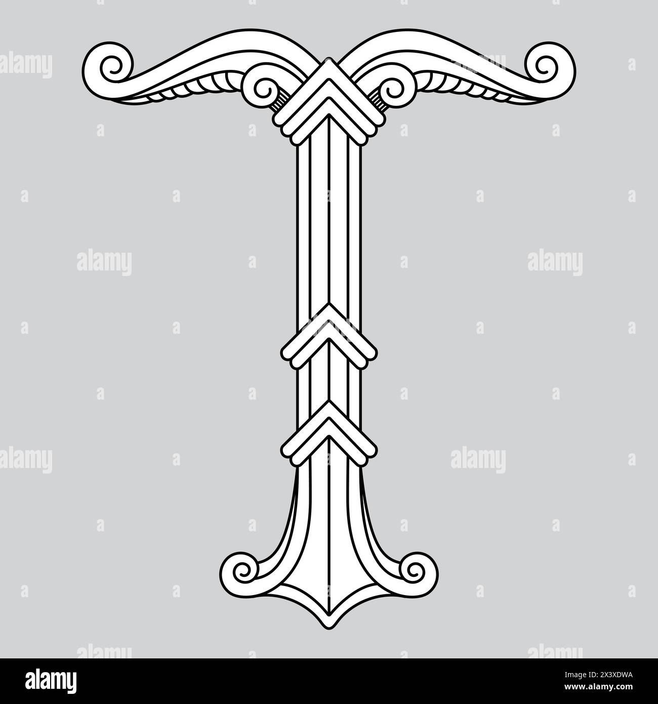 Ancient pattern abstract art Cut Out Stock Images & Pictures - Alamy