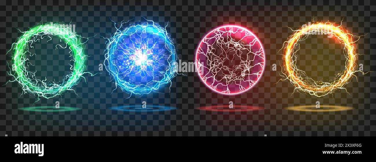 Energy plasma balls Stock Vector Image & Art - Alamy