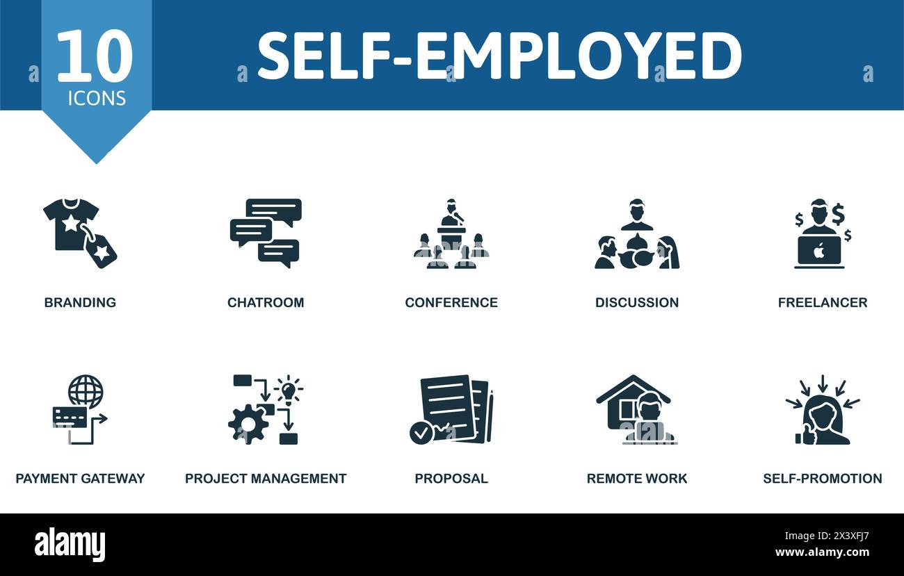 The self employed Stock Vector Images - Alamy