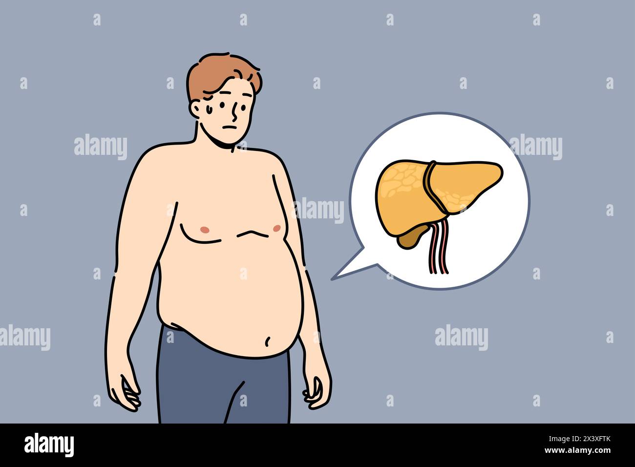 Liver illnesses in men cause obesity and digestive problems and ...