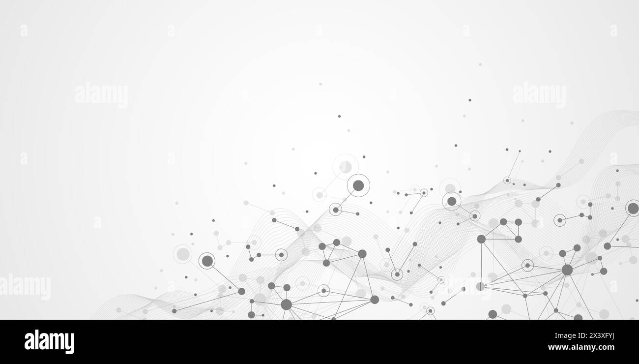 Global network connection banner design template. Header social network ...