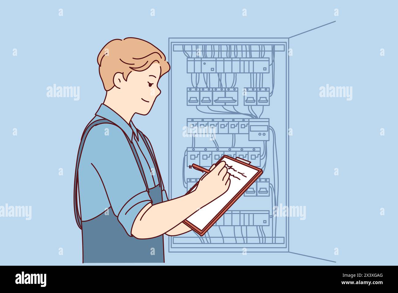 Electrical installation plan Stock Vector Images - Alamy