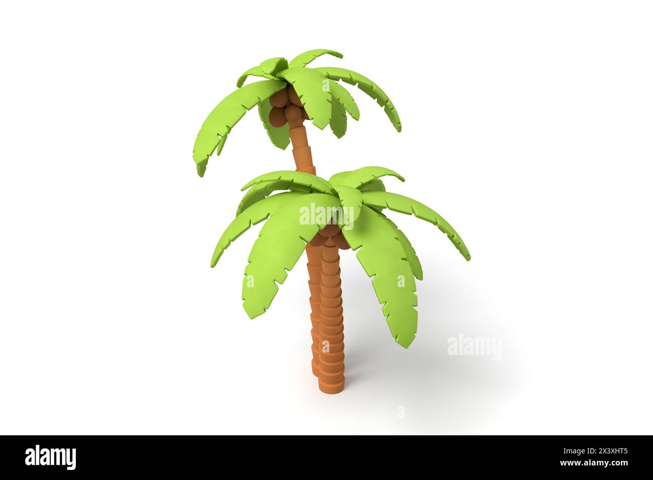 3d cartoon style beach Cut Out Stock Images & Pictures - Alamy