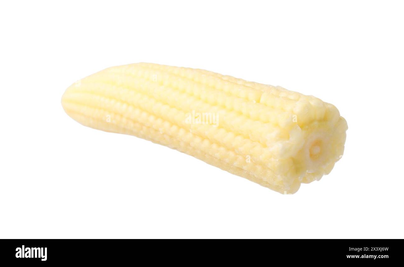 Tasty fresh yellow baby corn isolated on white Stock Photo - Alamy