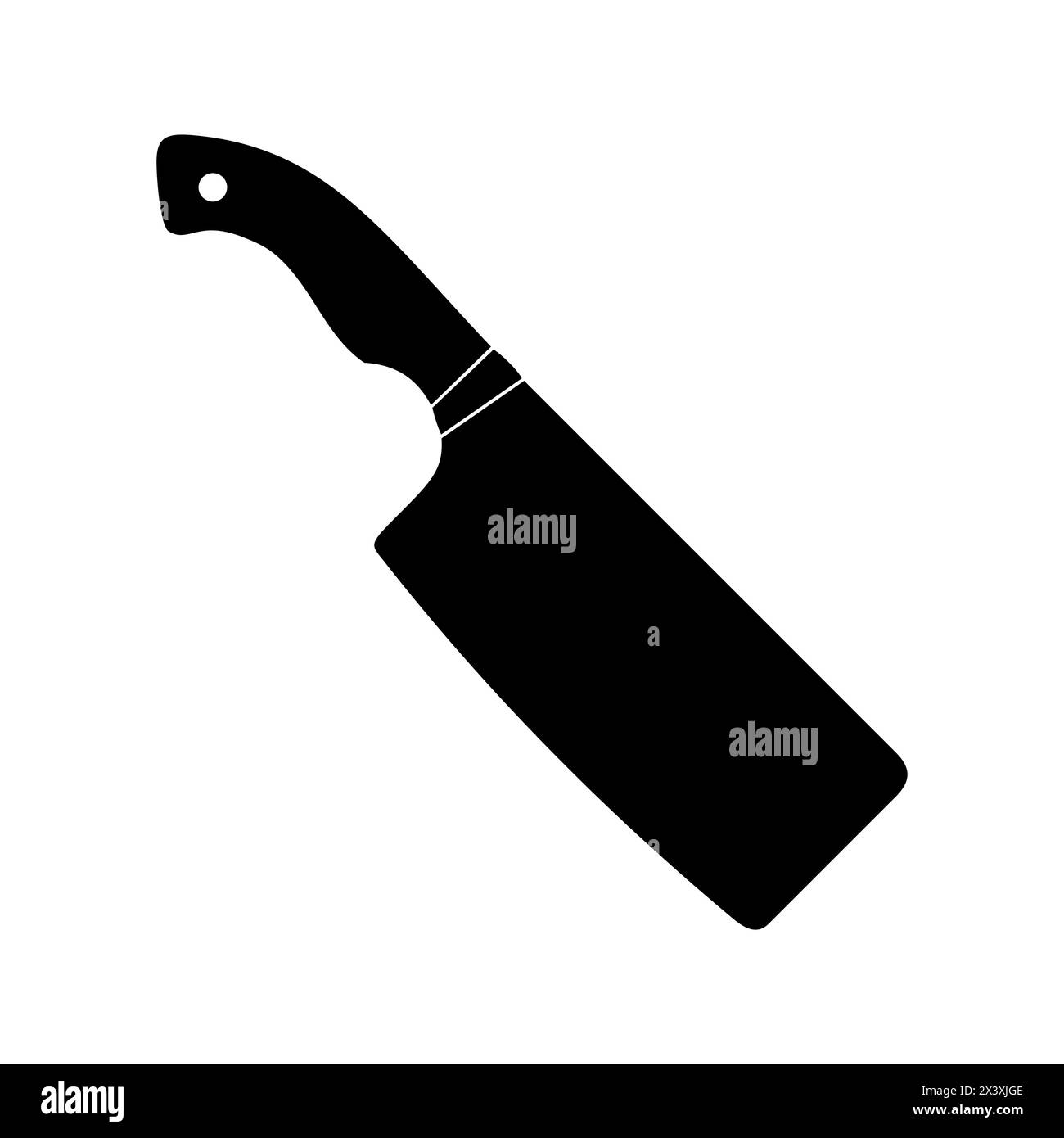 Meat cleaver knife kitchenware cooking equipment icon. Kitchen knife ...