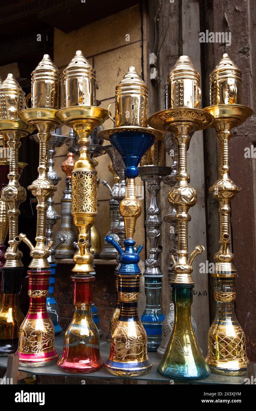 Hookahs for Sale, Al-Muizz Street, Historic Cairo, UNESCO World ...