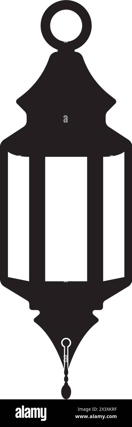 Fanoos Lantern background islam logo simple vector icon illustration ...
