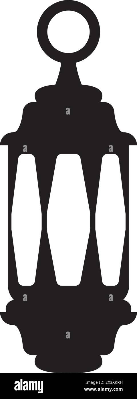 Fanoos Lantern background islam logo simple vector icon illustration ...