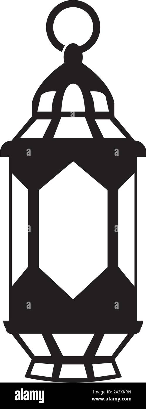 Fanoos Lantern background islam logo simple vector icon illustration ...