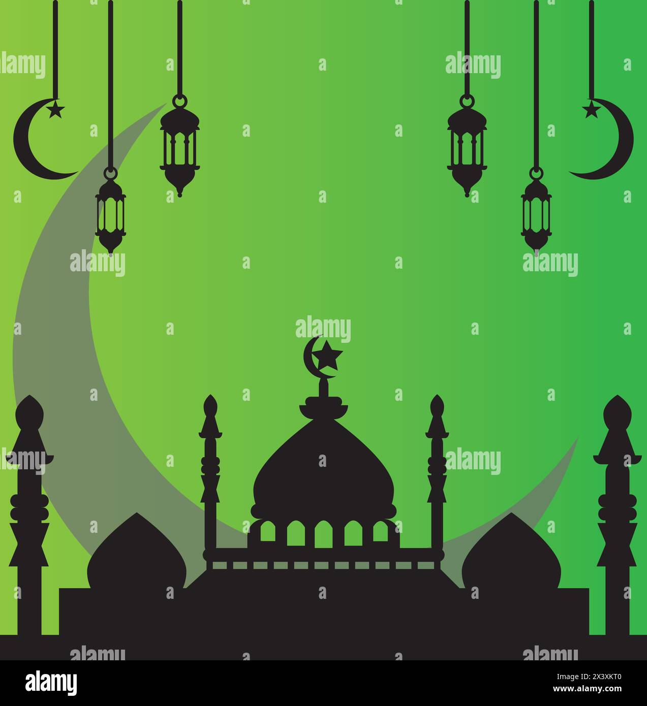 Fanoos Lantern background islam logo simple vector icon illustration ...