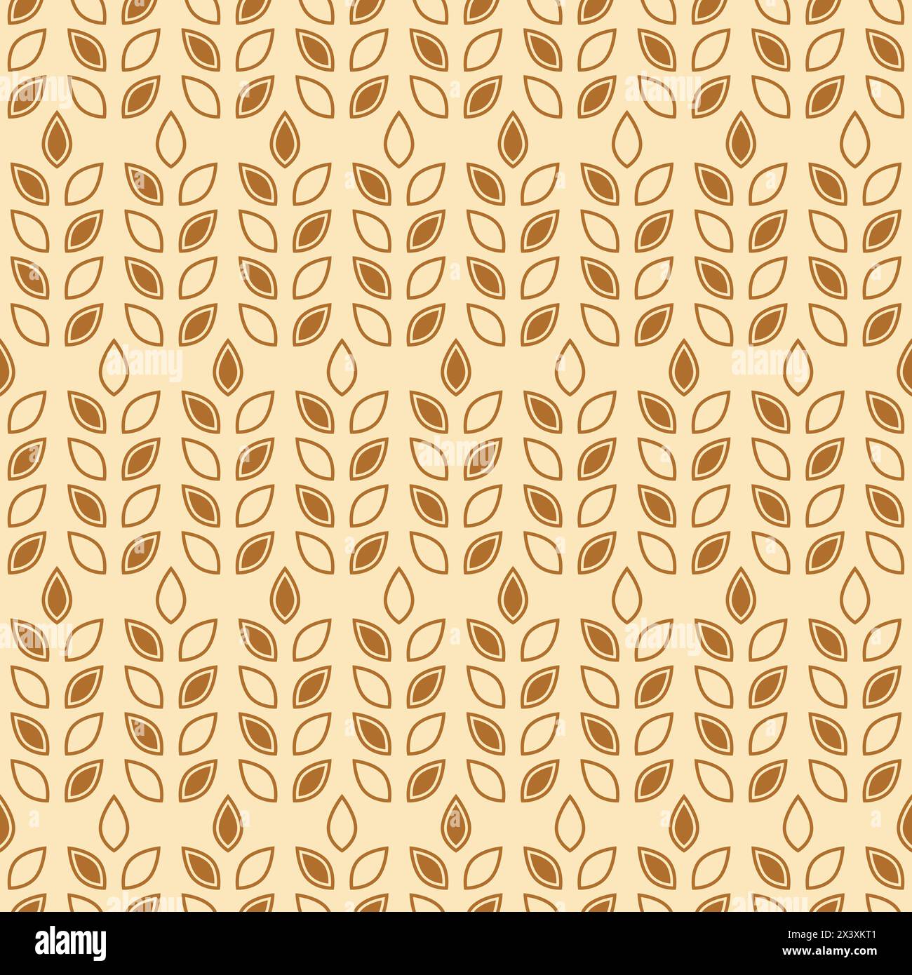 Wheat seamless pattern. Repeating gold grain. Oat background. Repeated ...
