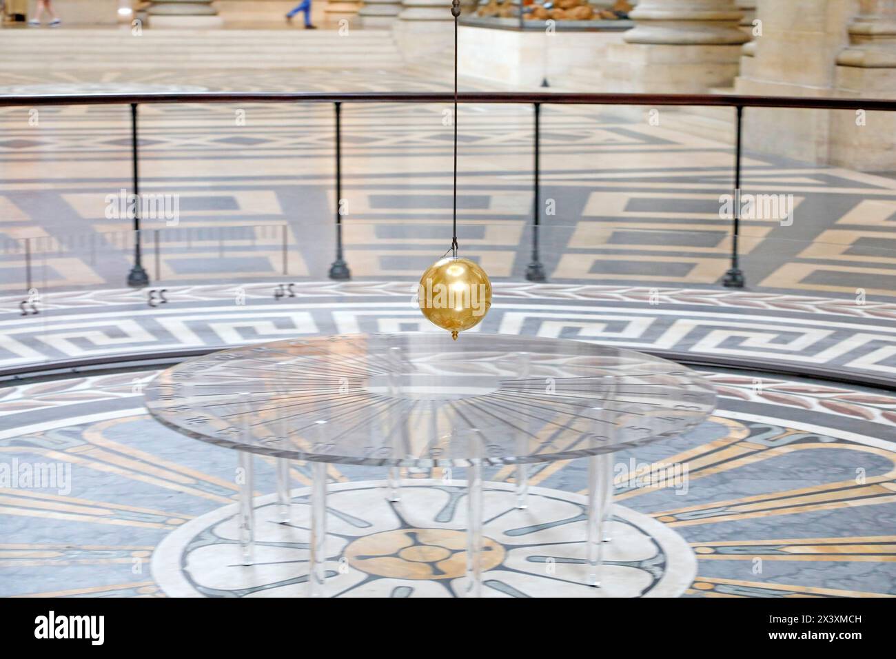 France. Paris. 5th district. The pantheon. The Foucault pendulum Stock ...