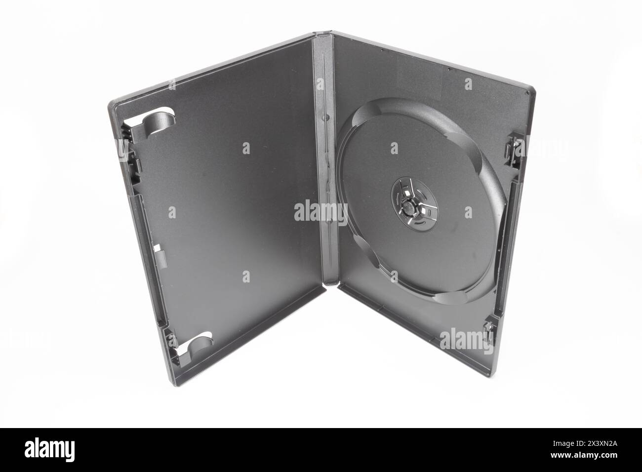 Isolated closeup of empty DVD case on white background Stock Photo - Alamy