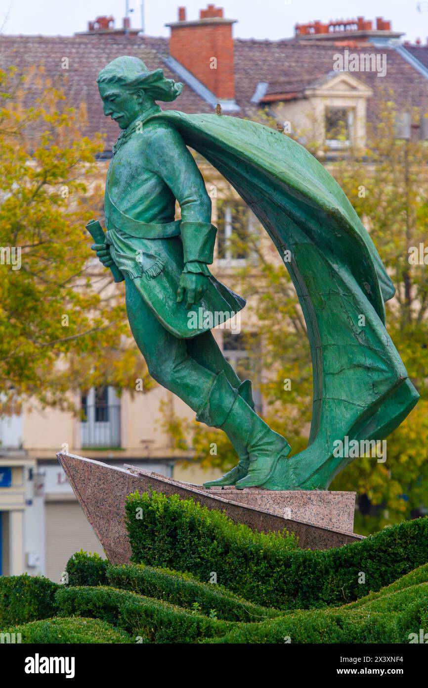 France, Grand Est, Marne, Châlons-en-Champagne. Jean Talon statue Stock ...