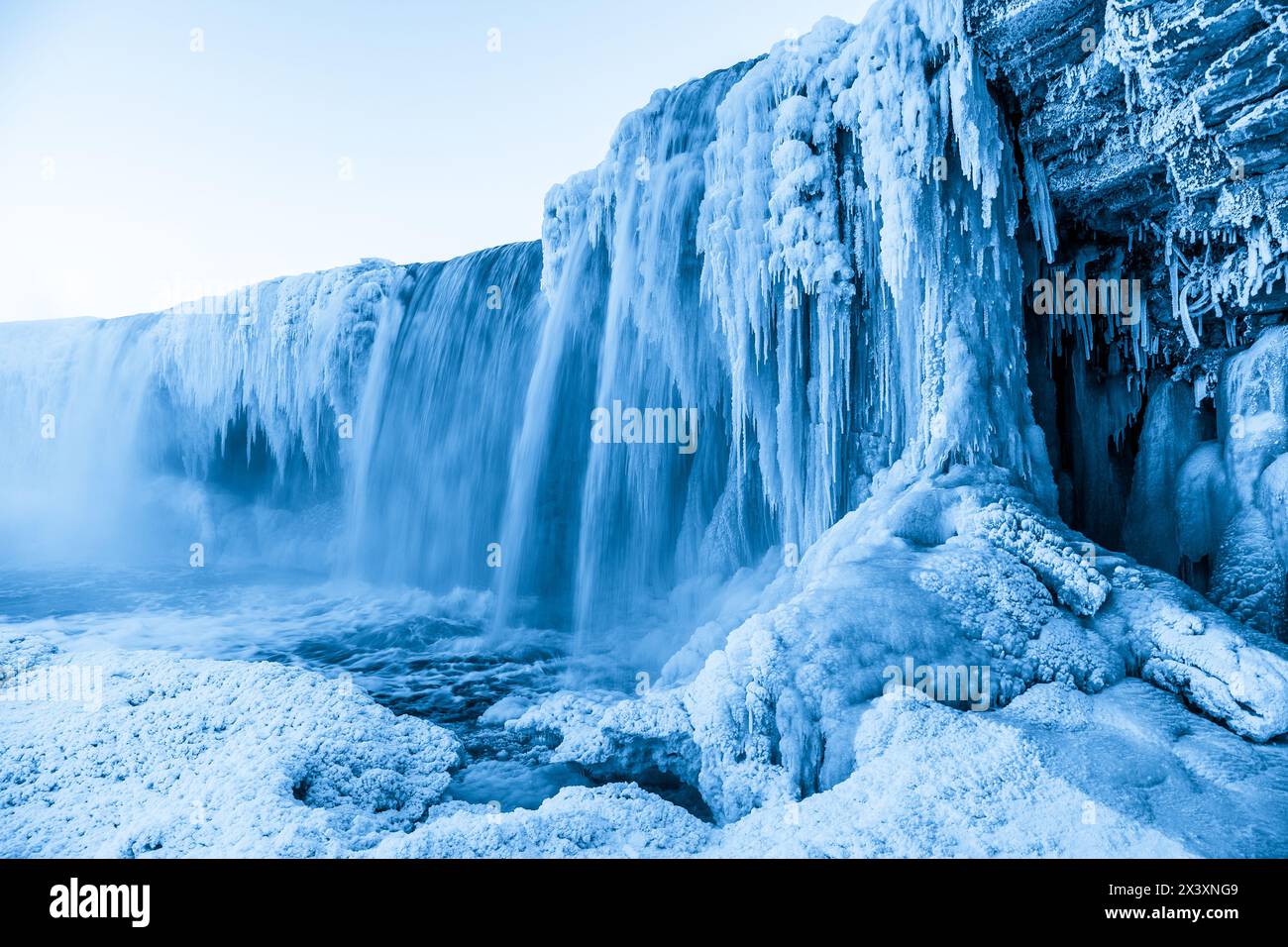 Frozen Jagala Falls - The Niagara Falls of Estonia Stock Photo - Alamy