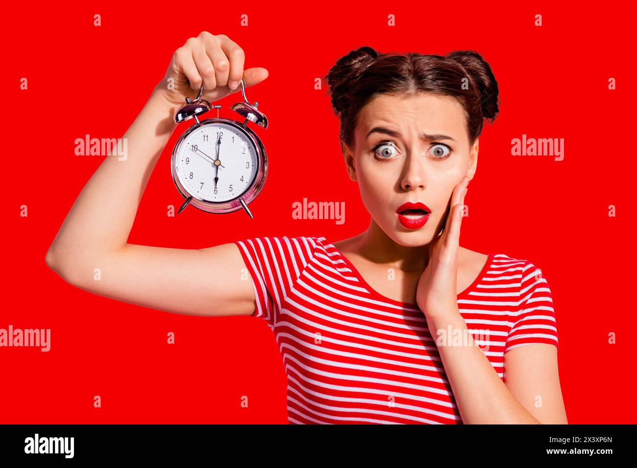 Close-up portrait of her she nice cute charming winsome lovely ...