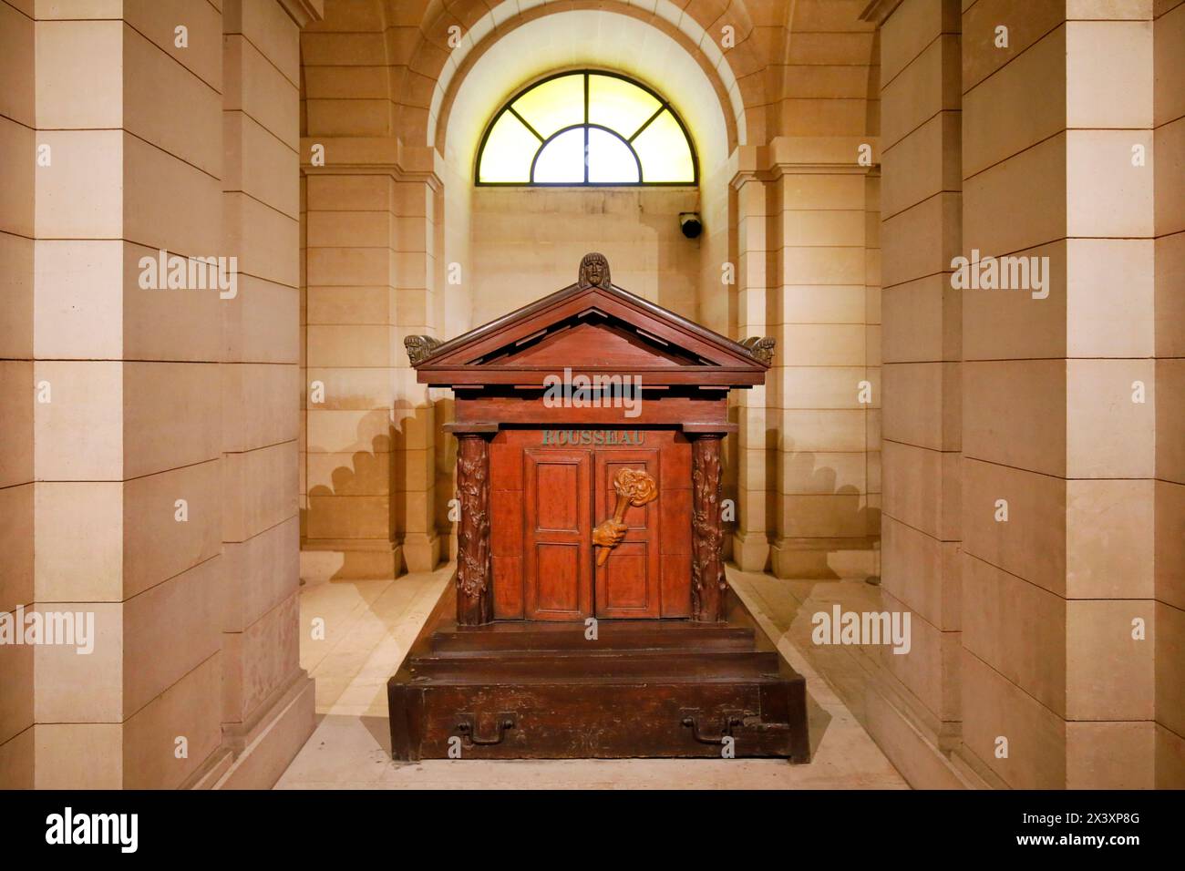 France. Paris. 5th district. The Pantheon. The crypt. Tomb of Jean ...