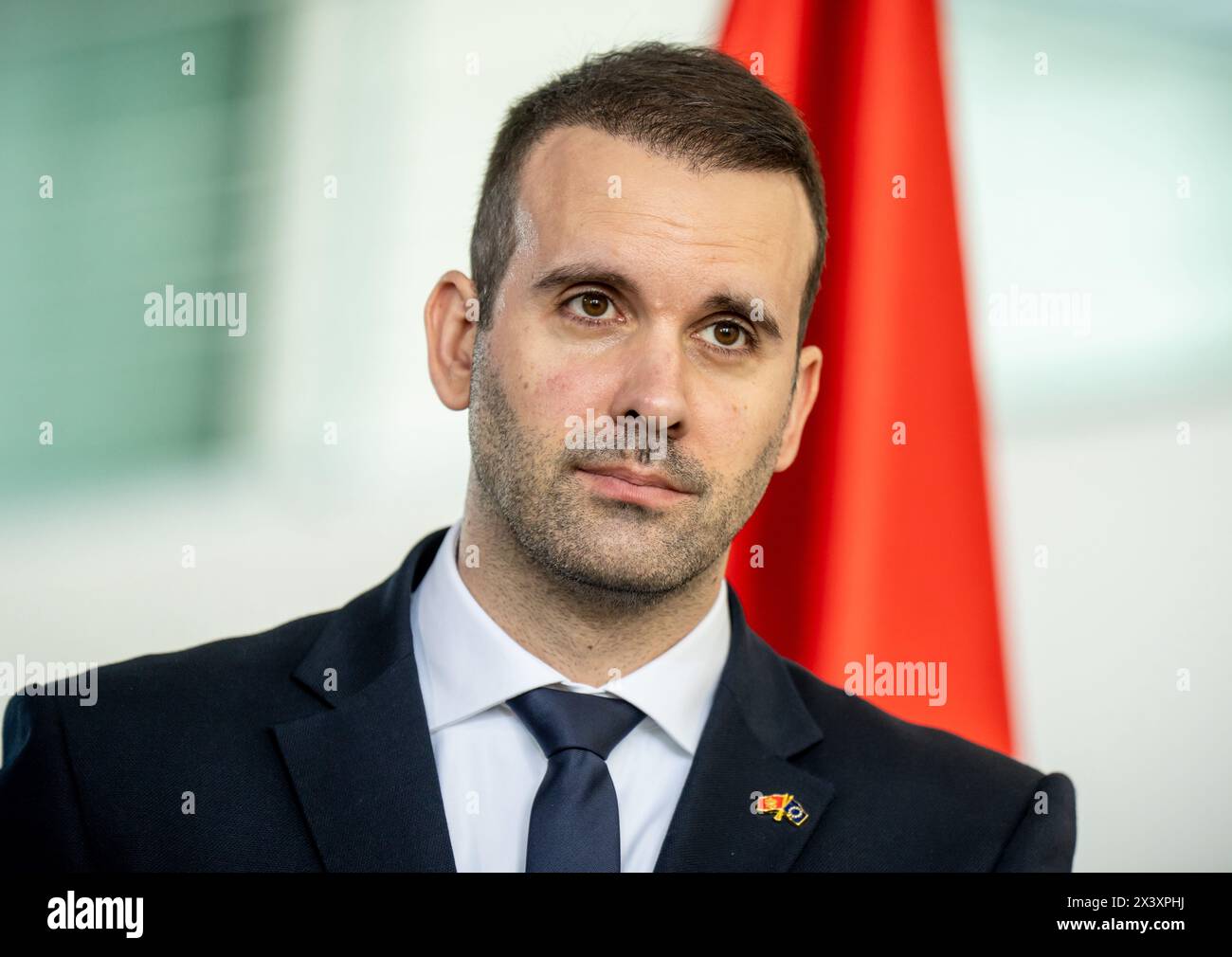 Berlin, Germany. 29th Apr, 2024. Milojko Spajic, Prime Minister of ...