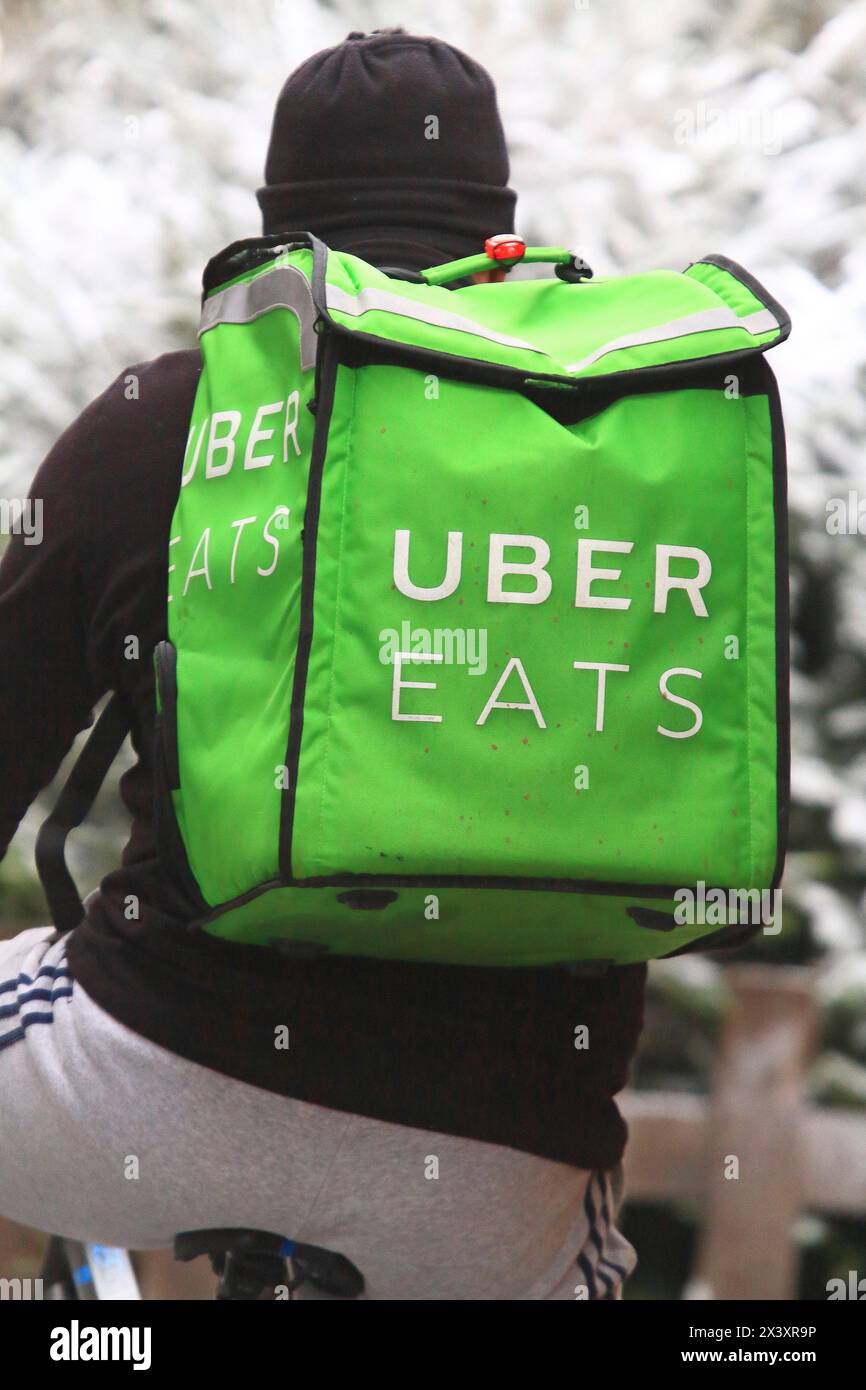 Male bicycle driver on street hi-res stock photography and images - Alamy