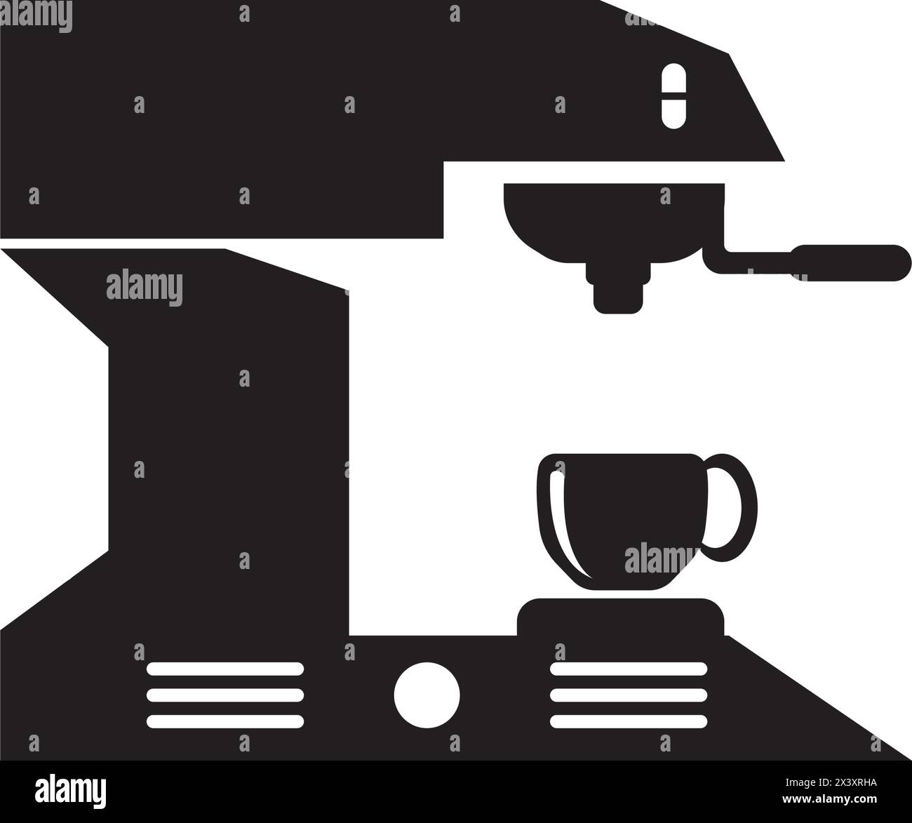 coffee maker icon vector illustration logo template Stock Vector Image ...