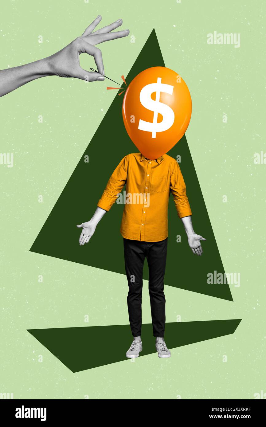 Trend artwork sketch image composite 3D photo collage of young ...