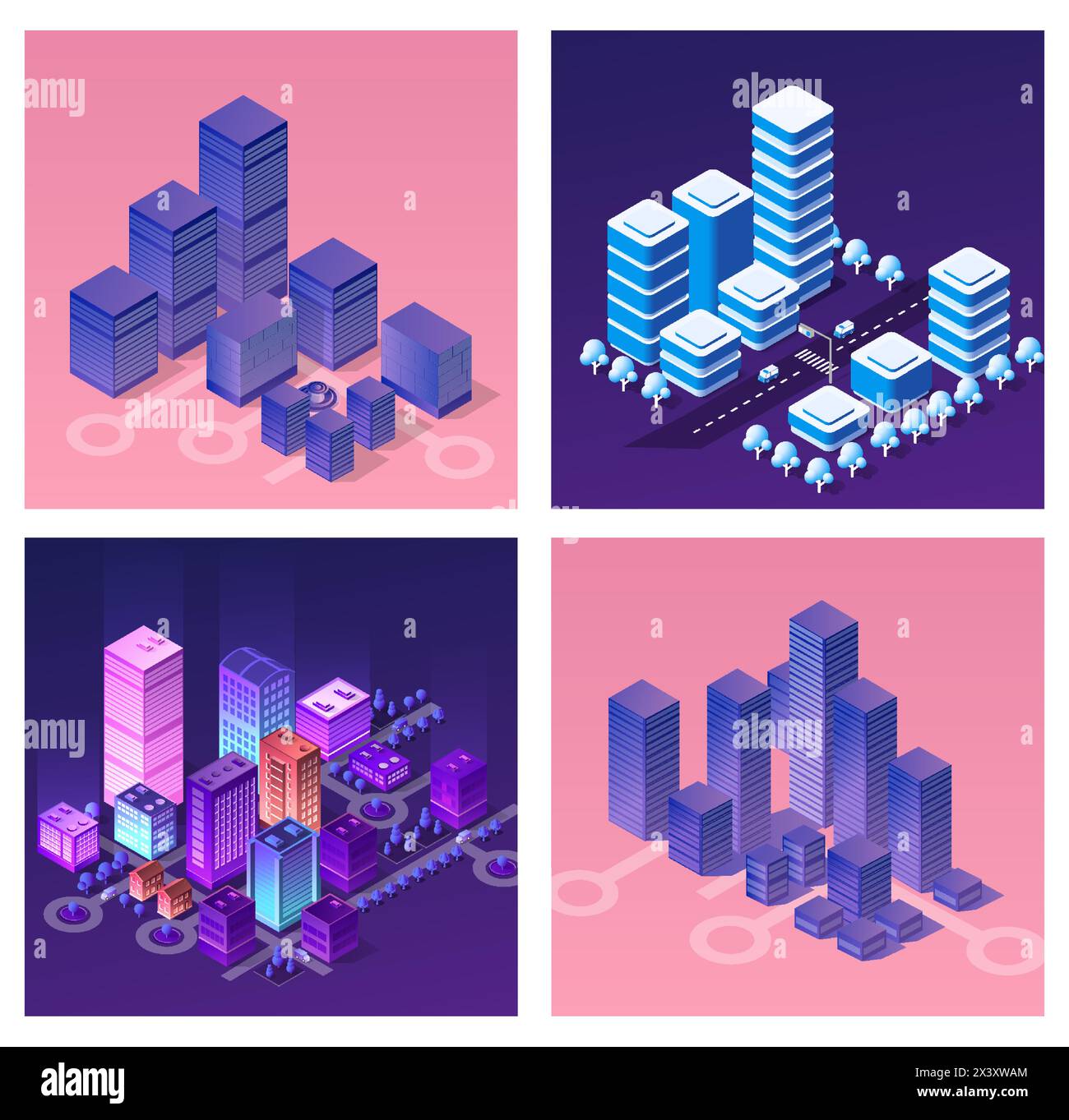 Suburban street lights Stock Vector Images - Alamy