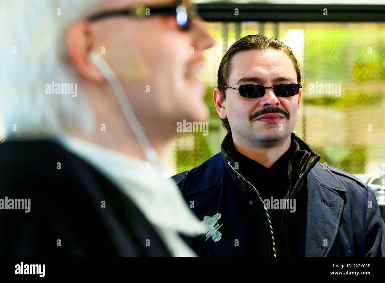 Schiphol, the Netherlands, 29-04-2024 Dutch Eurovision entry departs ...
