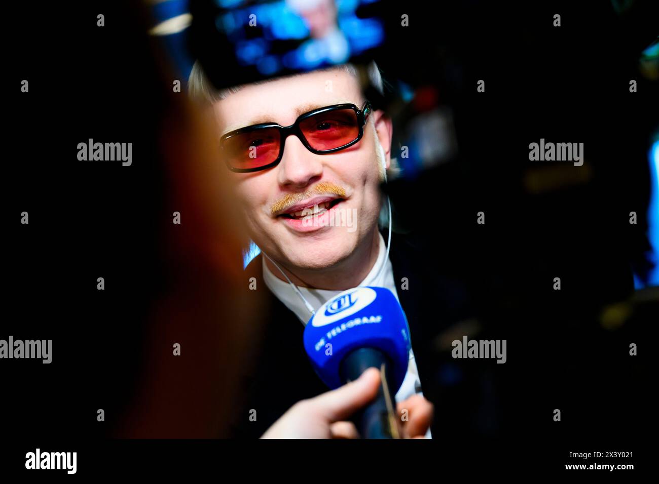 Schiphol, the Netherlands, 29-04-2024 Dutch Eurovision entry departs ...