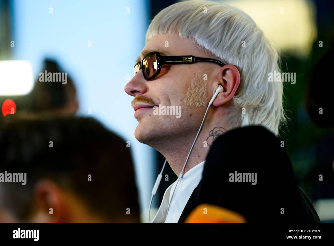 Schiphol, the Netherlands, 29-04-2024 Dutch Eurovision entry departs ...