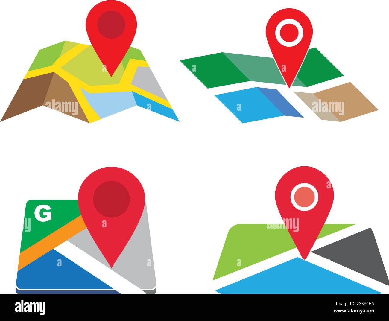 location pin on map icon logo vector design template Stock Vector Image ...
