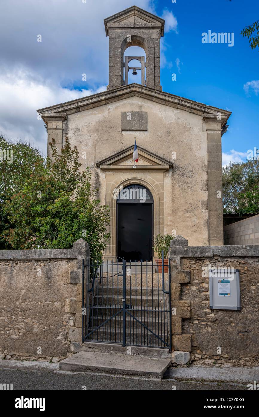 Lecques, France - 04 15 2024: View of the ancient Temple of Lecques ...