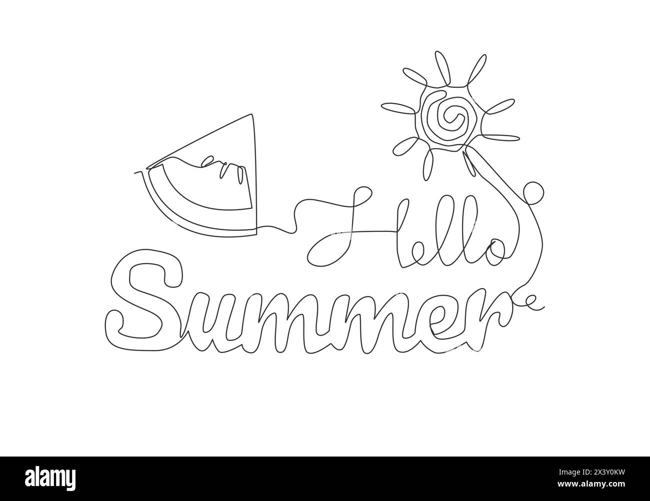 One single line drawing of cute and cool travel time typography quote ...