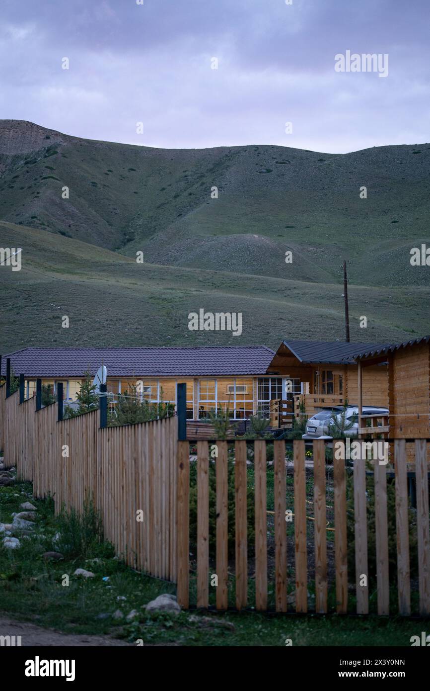 A tranquil setting for a peaceful retreat. The cabins are made of ...