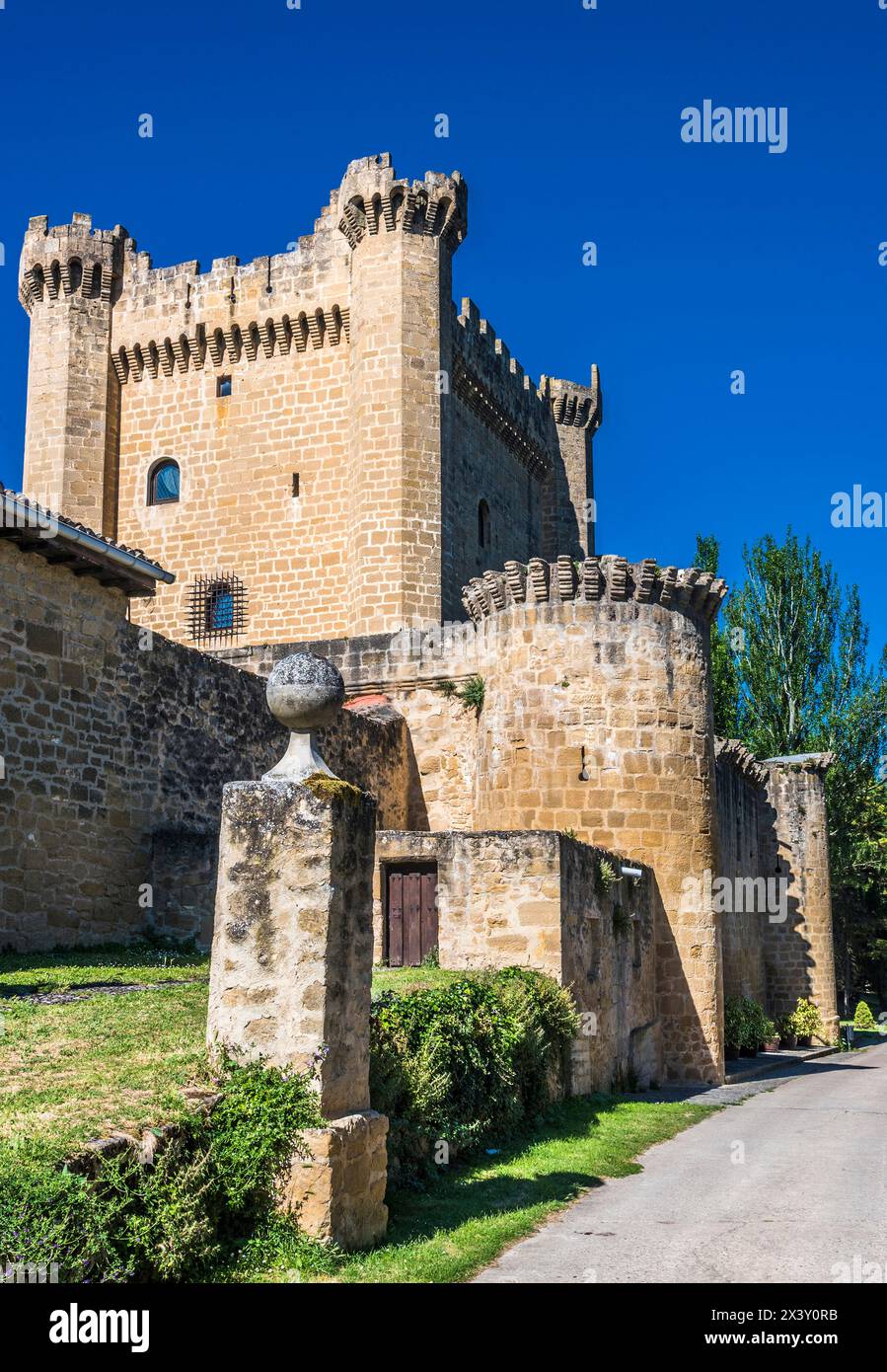 Spain, Rioja, Sajazarra (Most Beautiful Village in Spain), 15th century ...