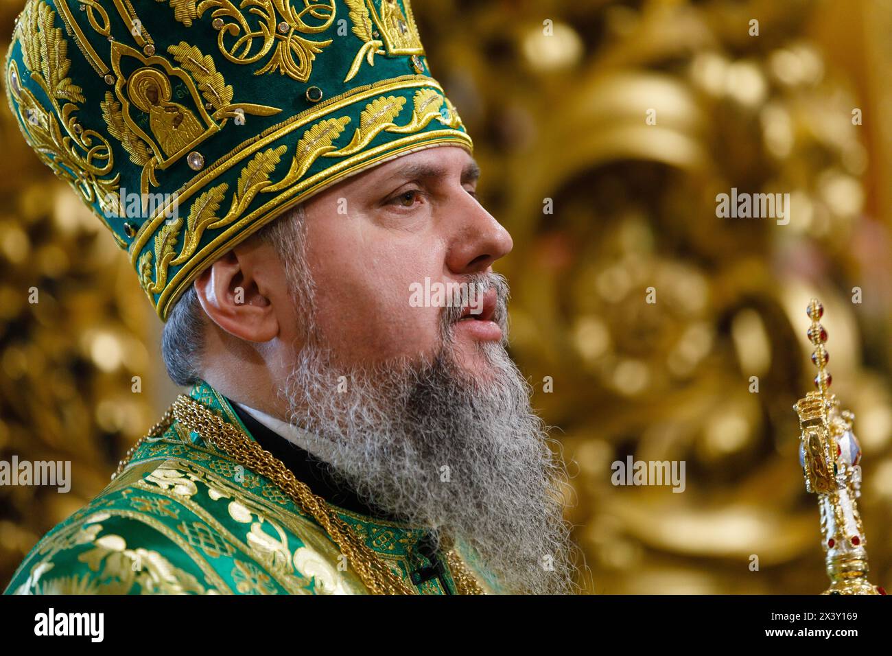 KYIV, UKRAINE - Apr. 28, 2024: Metropolitan Epiphany, Primate of the ...