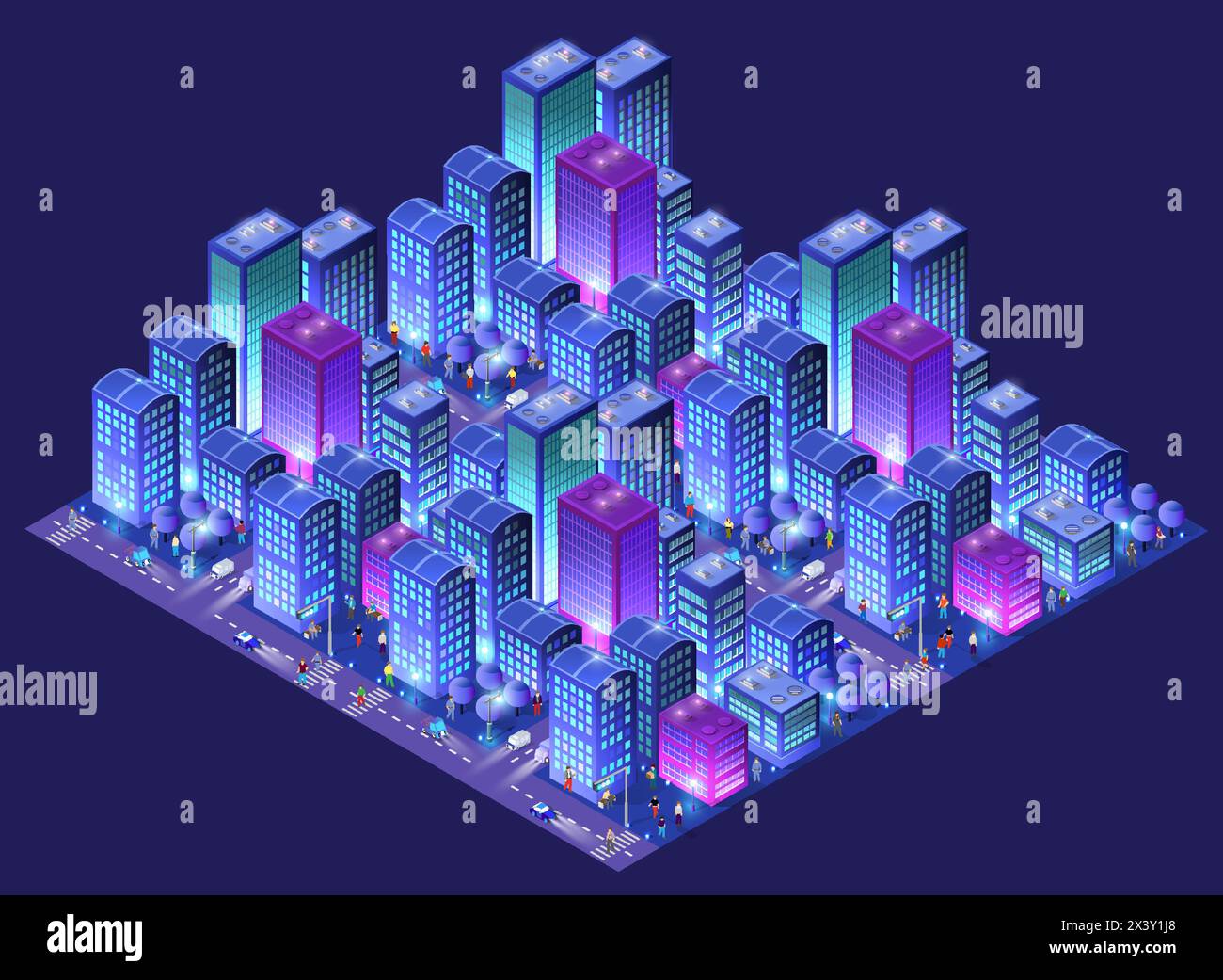 Suburban street lights Stock Vector Images - Alamy