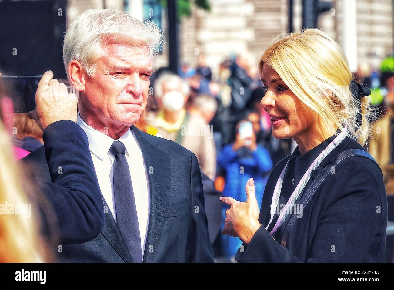 London, UK. 16 September, 2022. Phillip Schofield and Holly Willoughby ...